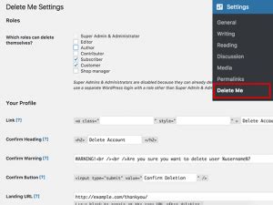 How To Allow Users To Delete Their WordPress Accounts