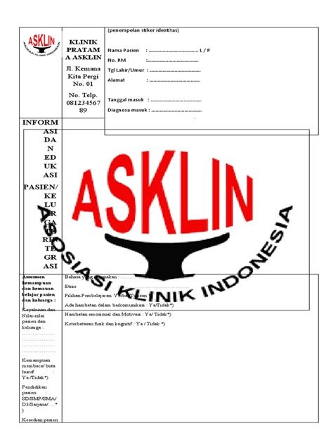Form Iet Informasi Dan Edukasi Pdf