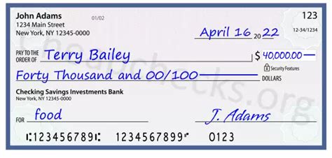 How To Write A Check For 40000 Dollars Cheap Checks