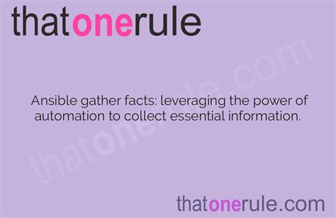 everything you need to know about ansible gather facts