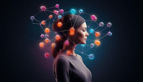 Premium Ai Image A 3d Minimalist Poster Featuring A Representation Of A Digital Network Of