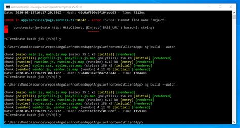 Creating An Angular App In Visual Studio 2019