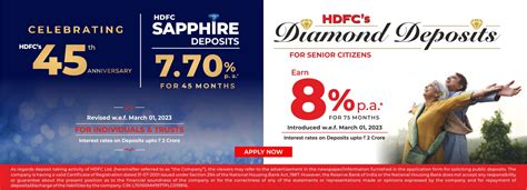 Fixed Deposit FD Scheme FD Interest Rates Up To HDFC