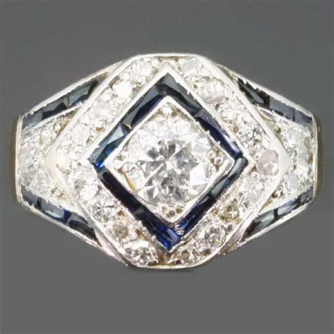 Antique Jewelry Antique Jewelry Exceptional Art Deco Mens Ring