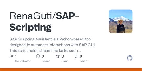 Github Renagutisap Scripting Sap Scripting Assistant Is A Python Based Tool Designed To