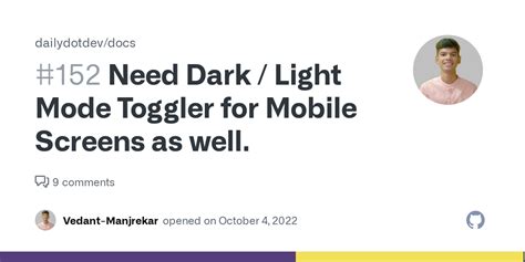 Need Dark Light Mode Toggler For Mobile Screens As Well · Issue 152
