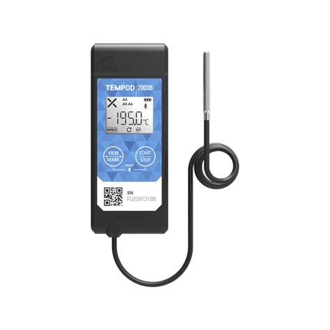 Tempod 200xb External Rtd Probe Extremely Low Temperature Bluetooth Usb Pdf Temperature Data