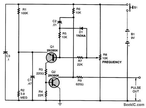 SIMPLE PULSE GENERATOR Basic Circuit Circuit Diagram SeekIC Com