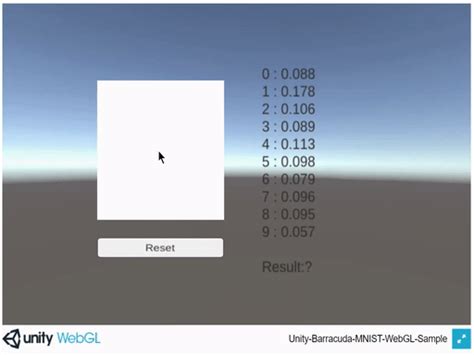 GitHub Kazuhito Unity Barracuda MNIST WebGL Sample Unity Barracudaを用いてMNIST 手書き数字認識 をWebGL上