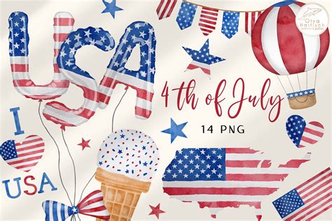 4th Of July Clip Art 2017 4th Of July Clipart Vector Art Icons And