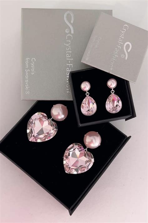 Rosaline Heart Hazel Crystal Earrings Angelina Earrings Video