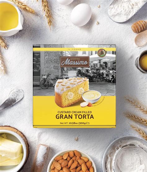 Maestro Massimo Gran Torta Custard Cream Filled Cake