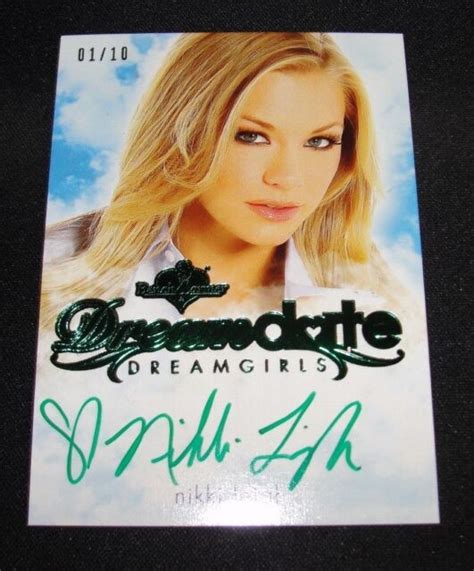 2017 Benchwarmer Nikki Leigh Dreamgirls 50 Dream Date Green Auto10