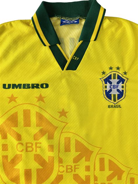 Brazil Home Shirt 1994 1996 X Ronaldo 9 In Large Football And Vintage