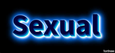 Sexual Text Effect And Logo Design Word