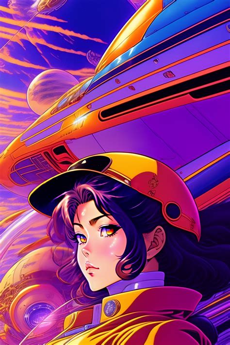 Lexica Vintage 90s Anime Style Cluttered Starship Interior