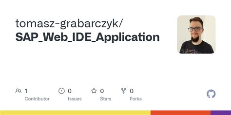 Github Tomasz Grabarczyksapwebideapplication