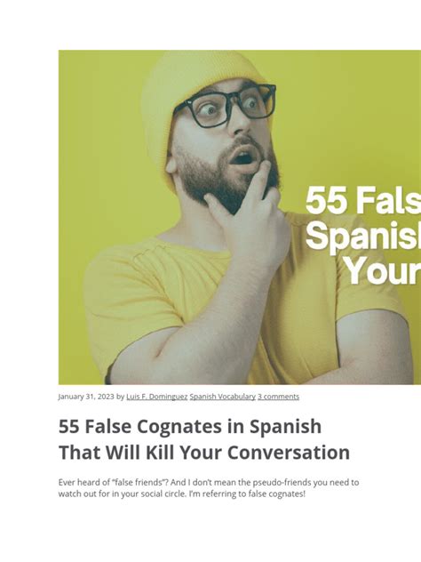 False Cognates Download Free Pdf Linguistics Human Communication