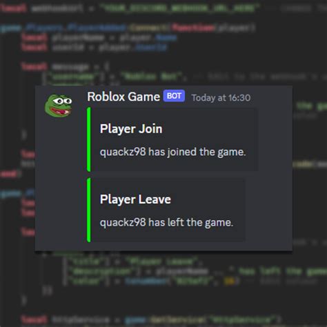 Updated Joinleave Logger Discord Webhook Clearly Development