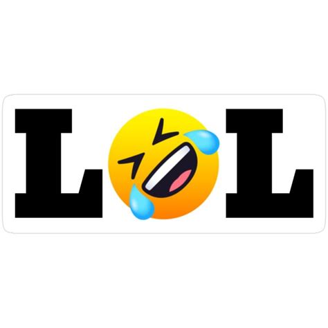Lol Funny Emoji Logo Sticker For Sale By Funnybunny110 In 2025