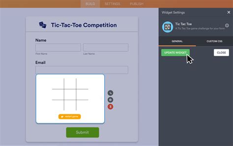 Tic Tac Toe（三目並べ） フォームウィジェット Jotform