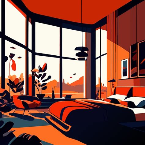 객실 삽화 디자인 이미지 Freepik에서 무료 다운로드