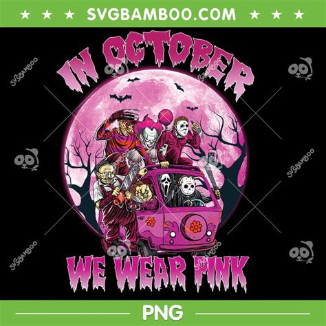 Breast Cancer Horror Friends Png