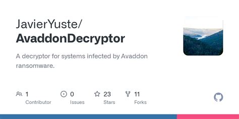 GitHub JavierYuste AvaddonDecryptor A Decryptor For Systems Infected By Avaddon Ransomware