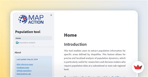 Population Tool Mapaction
