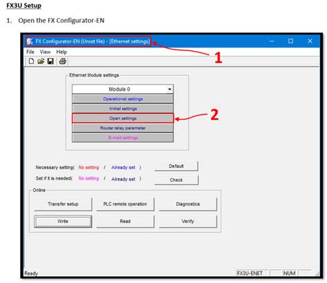 Adroit Scada And Melsec Fx3 Plc Via Fx3u Enet Module Ethernet