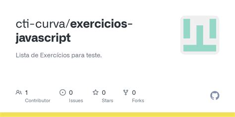 Github Cti Curva Exercicios Javascript Lista De Exerc Cios Para Teste