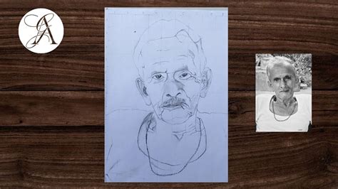 How To Draw Outline Using Grid Method Youtube