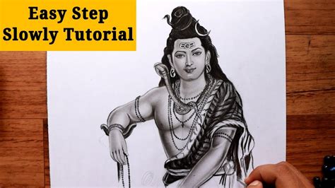 Jai Shiv Shankar Drawing Step By Step For Beginners 😍 Youtube