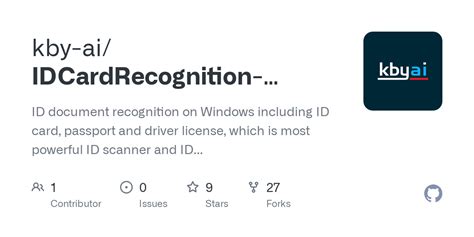 GitHub Kby Ai IDCardRecognition Windows ID Document Recognition On