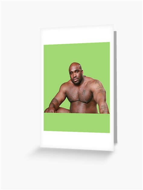 Big Dick Black Guy Meme Barry Wood Greeting Card For Sale By Flookav