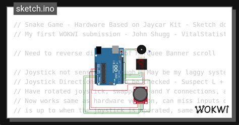 Snake Game Jaycar Wokwi Esp32 Stm32 Arduino Simulator