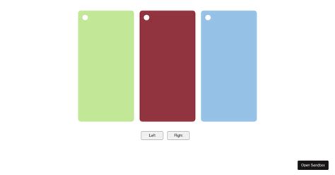 Card Slider Animation Codesandbox