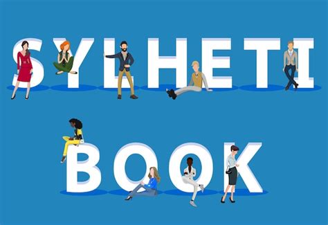 Premium Vector People On Sylheti Book For Web Mobile App Presentations