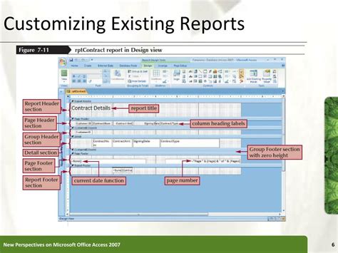 Ppt Access Tutorial 7 Creating Custom Reports Powerpoint Presentation