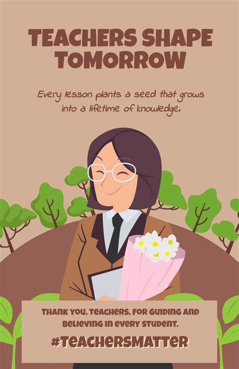 Free Teacher Poster Templates Editable And Printable
