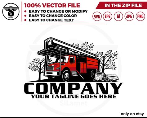 Tree Sevice Logo Forestry Bucket Trucks Logo Chainsaw Logo Tree Cuting Logo Tree Trimmer