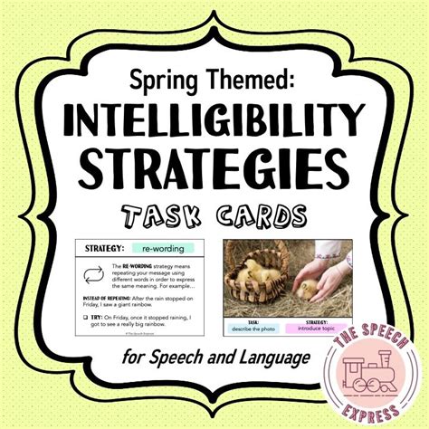Intelligibility Strategies Rubrics And Rating Scales — The Speech Express