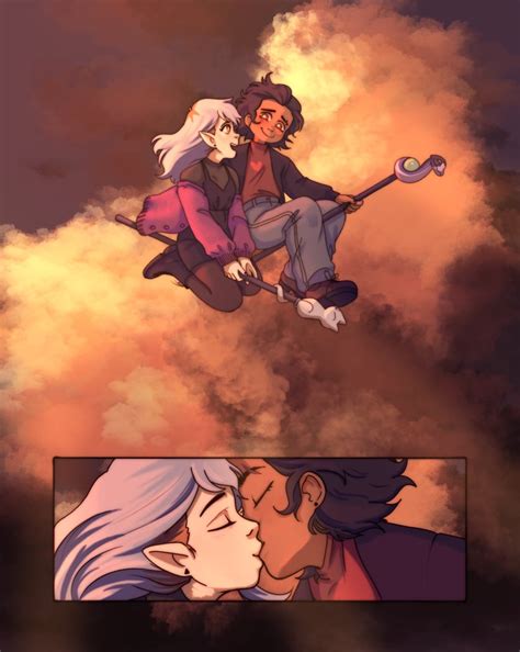 Luz Noceda Amity Blight And Stringbean The Owl House Drawn By