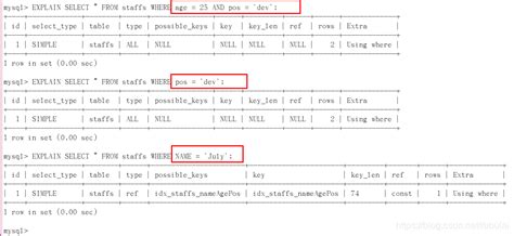 mysql原理（四）索引（3）索引失效与索引区分度 mysql 索引区分度 csdn博客