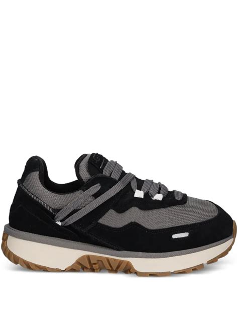 Ugg Retrofi Suede Panelled Chunky Sneakers Black Farfetch Uk