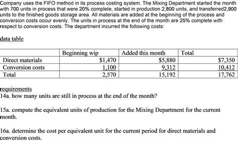 Answered Company Uses The FIFO Method In Its Bartleby