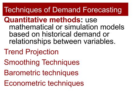 Demand Forecasting Techniques Ppt