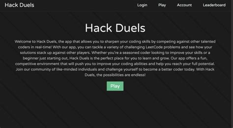 GitHub Nmashchenko Uncommon Hacks Hack Duels Is A Thrilling App