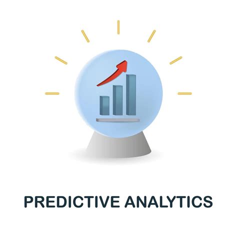 Predictive Analytics Icon 3d Illustration From Customer Relationship