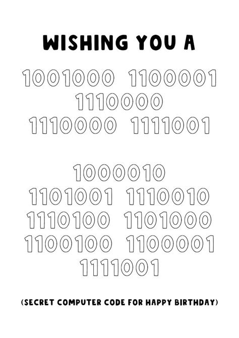 Funny Birthday Card Computer Coding Thortful